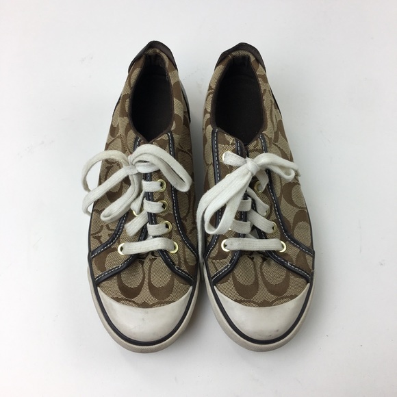 Coach | Shoes | Coach Barrett Signature Sneakers | Poshmark